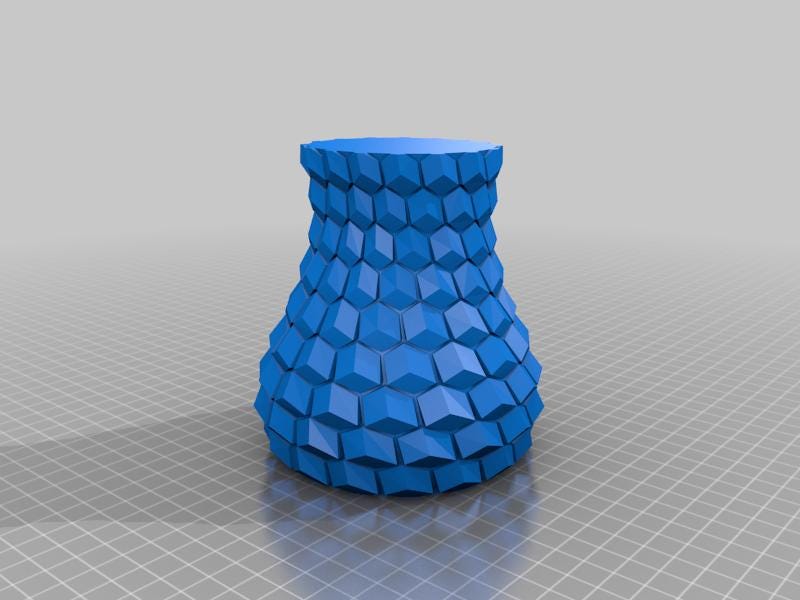 Modern Plant Pot STL File for 3D Printing, Unique Planter Design ...