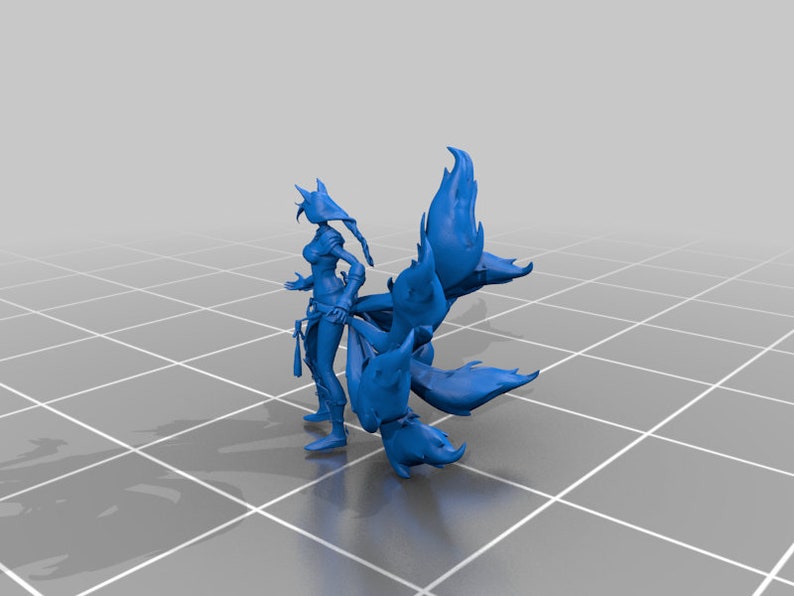 League of Legends Foxfire Ahri Figure,3d Digital Printing STL File for ...