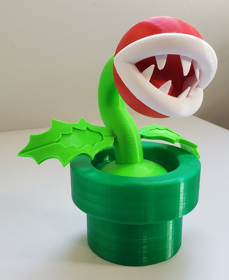 Super Mario Piranha Plant,3d Printing Files,3d Printer Files,3d STL ...