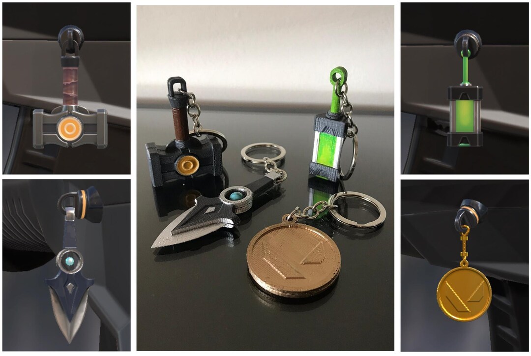 Valorant Keychain 1 ,3D Models, High Quality Printed, Valorant Game ...