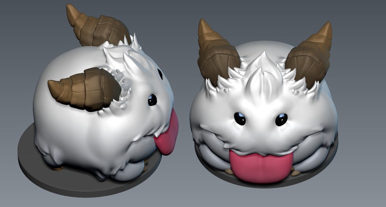 League of Legends-poro Figure,3d Digital Printing STL File for 3D ...