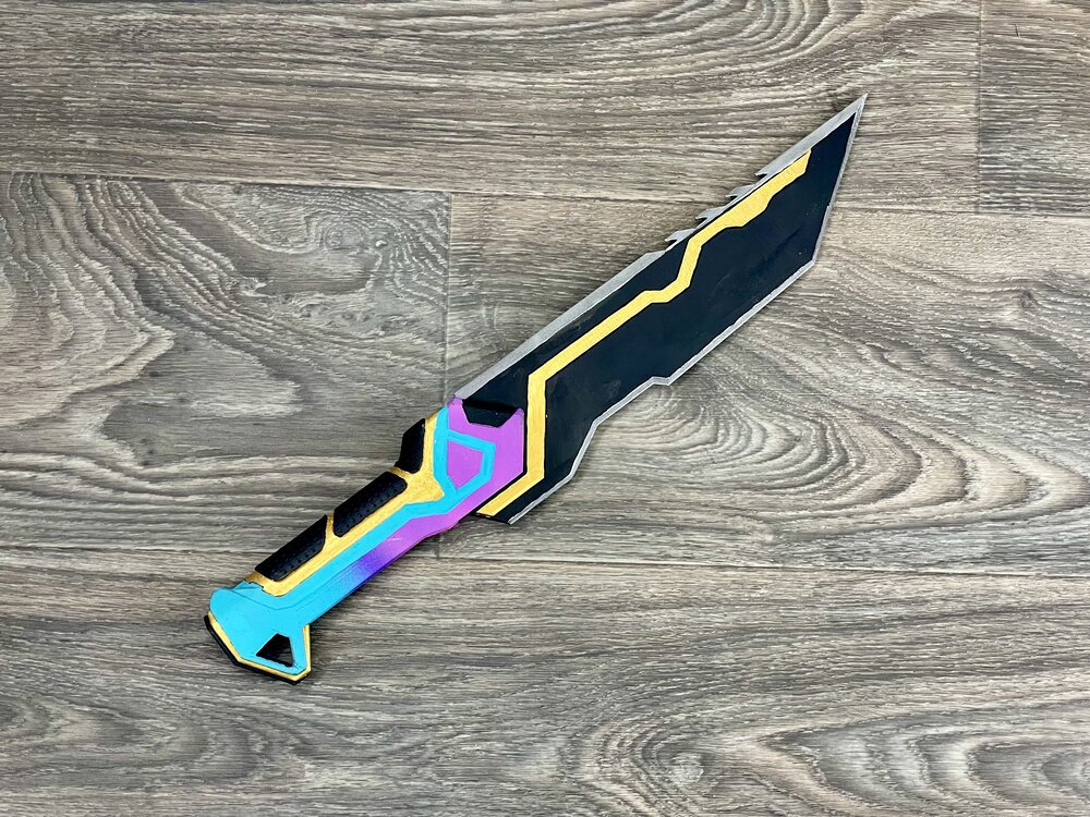Valorant Glitchpop Knife,3d Models, High Quality Printed, Valorant Game ...