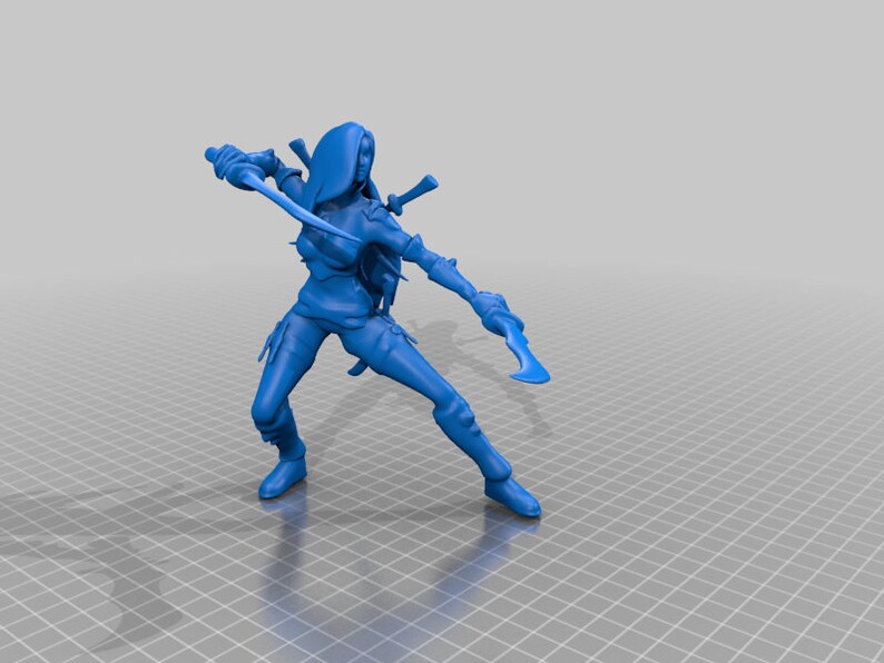 League of Legends Katarina Figure, 3D Digital Printing STL File for 3D ...