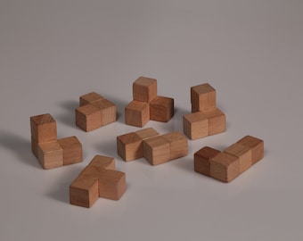 Soma Cube XL Large Handmade Wooden Puzzle Lots of Variations - Etsy