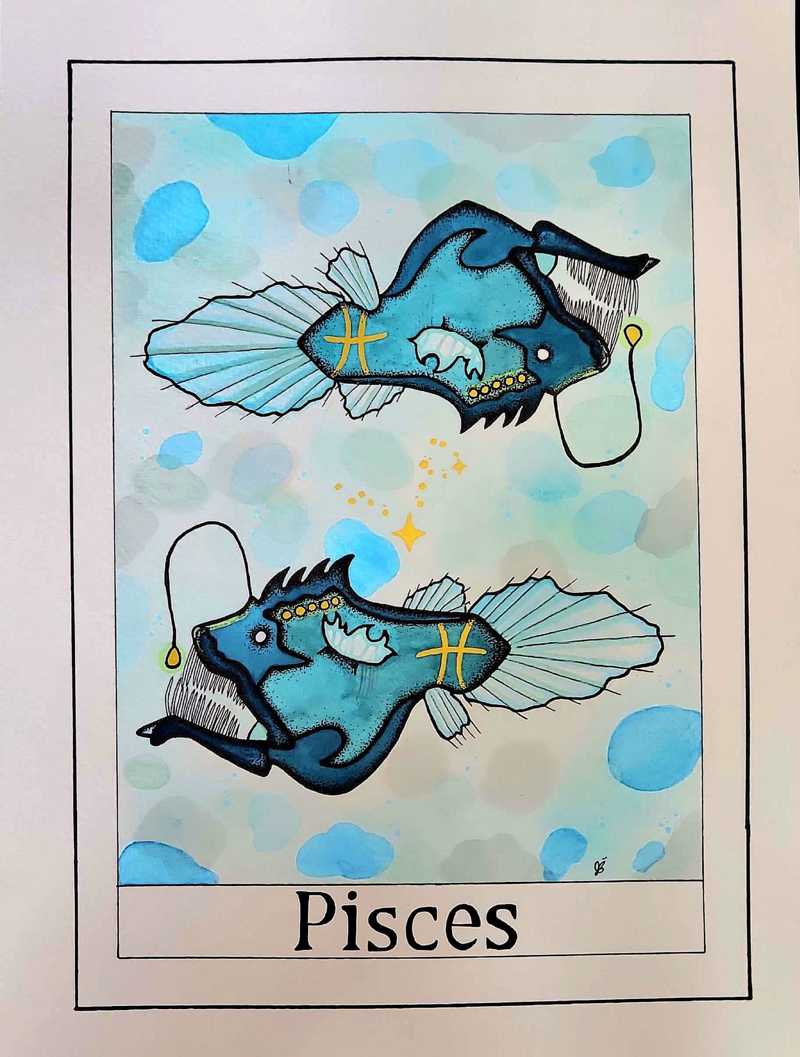 Pisces Tarot Card - Etsy