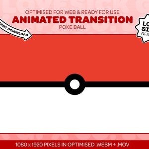 Twitch Stinger Transitions Pokémon Pokeball Scene Transition Overlay ...