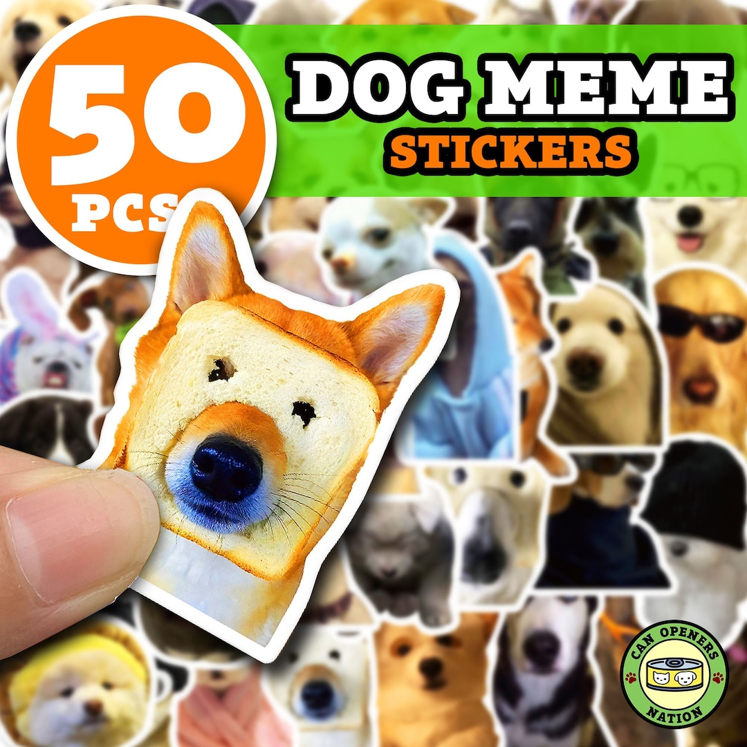 50PCS Cute DOGS Stickers Doge Meme Vinyl Waterproof Funny - Etsy