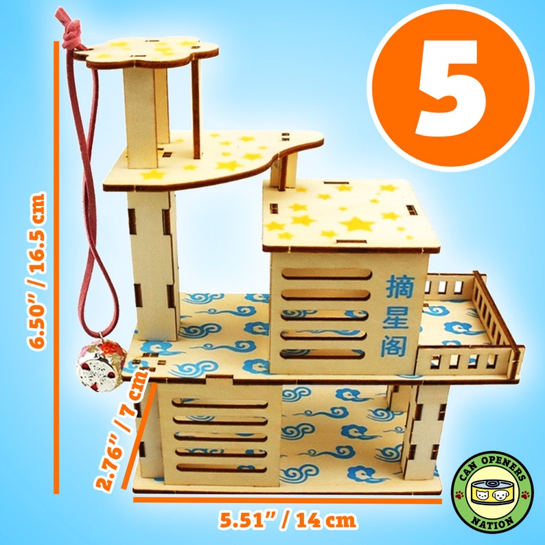 Dwarf Hamster Mouse Gerbil DIY Wooden Villa House Cozy Tiny - Etsy