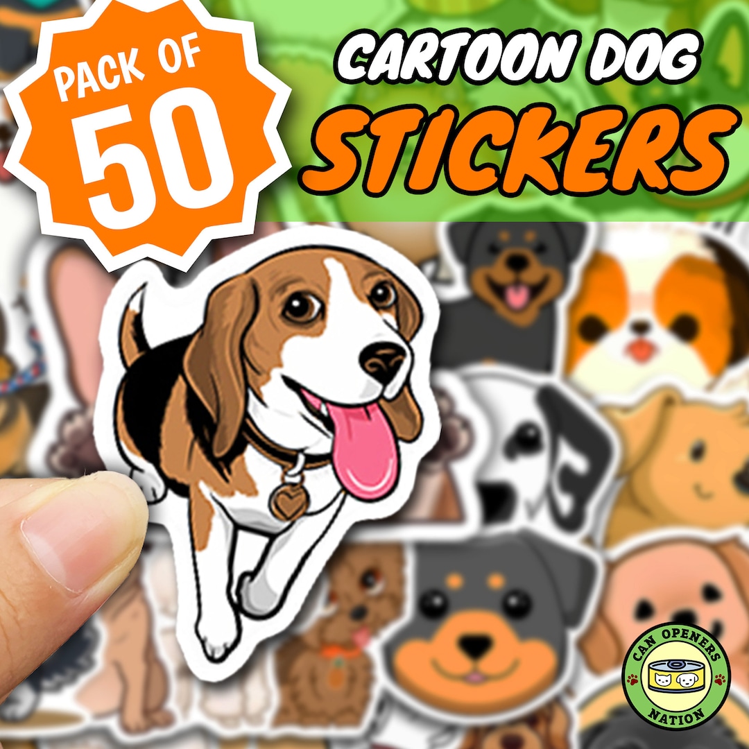 50 PCS Cute Kawaii DOGS Stickers, Puppy Meme Vinyl Waterproof Funny ...
