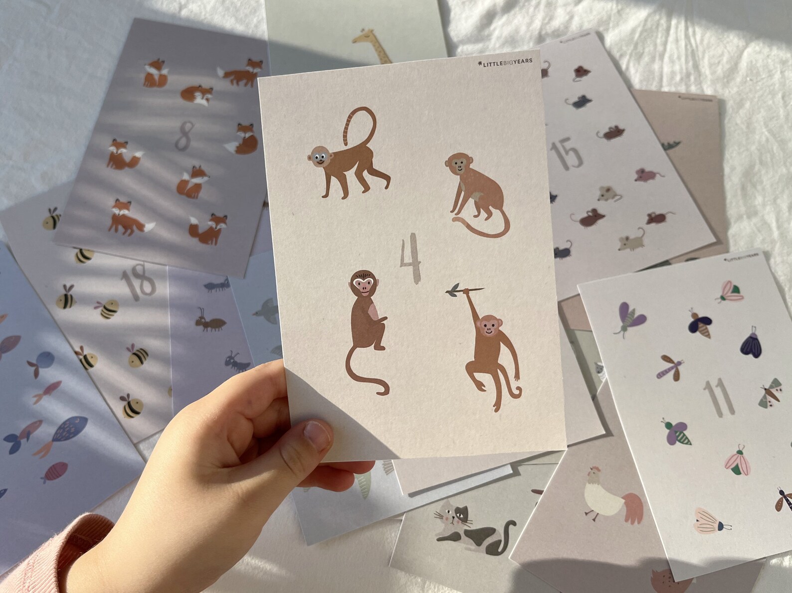 Counting Cards 1 - 20 for Children | Learn Counting Playfully | PDF to ...