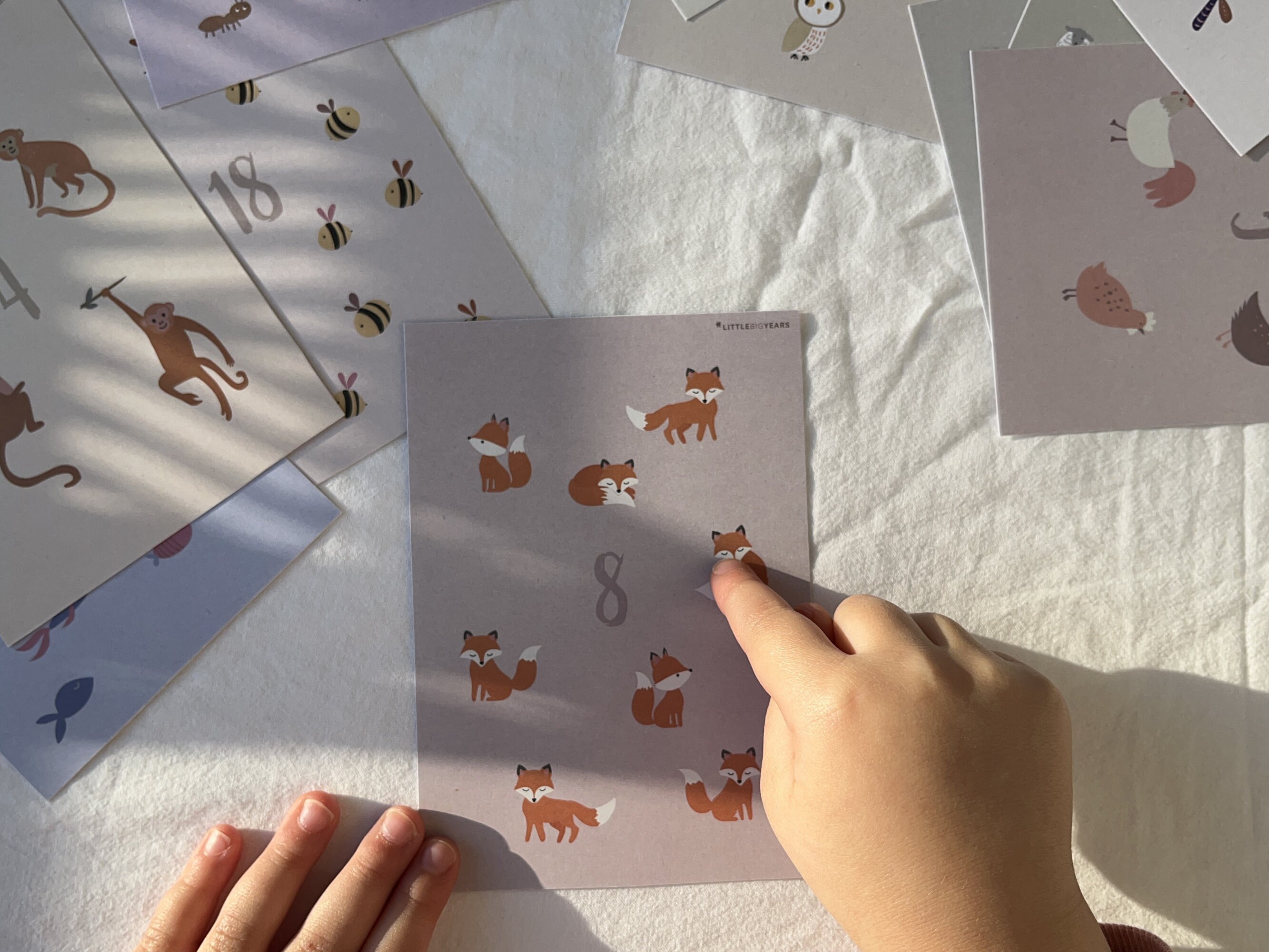 Counting Cards 1 20 for Children Learn Counting Playfully PDF to Print ...