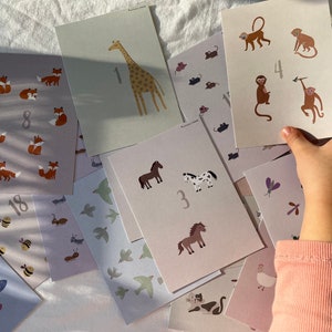 Counting Cards 1 - 20 for Children | Learn Counting Playfully | PDF to ...