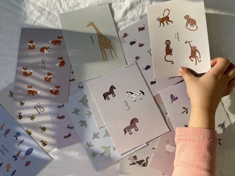 Counting Cards 1 - 20 for Children | Learn Counting Playfully | PDF to ...