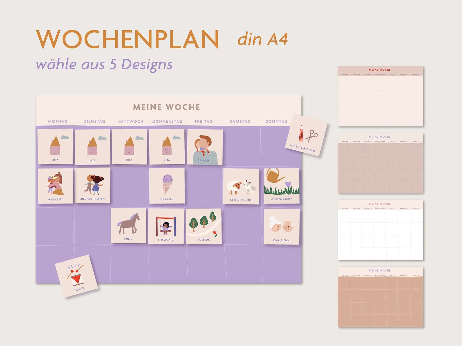 80 Routinekarten für Kinder | Tagesroutine, Tagesplan | digitale ...