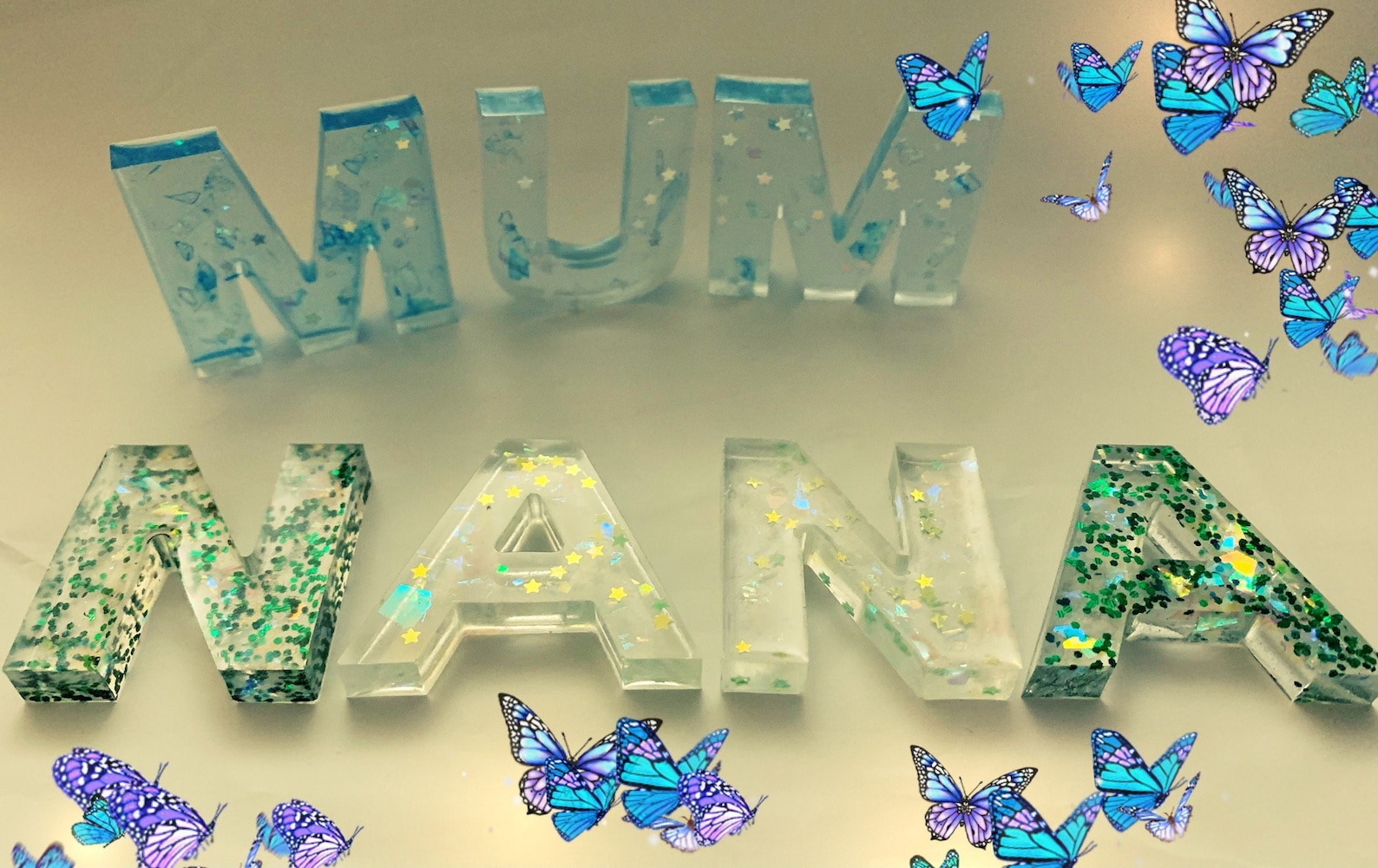 Resin Name Letters - Personalised - Individual Letters - Light up ...