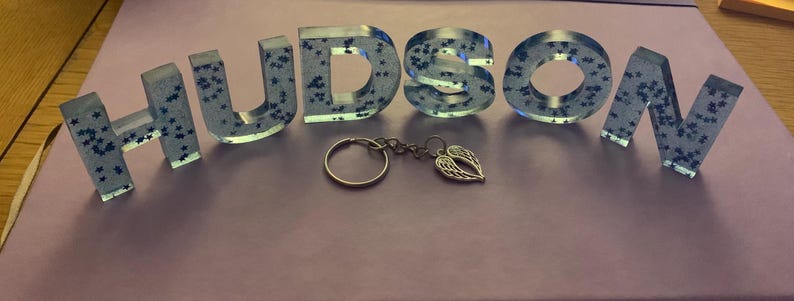 Resin Name Letters - Personalised - Individual Letters - Light up ...