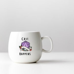 Crit Happens Mug Design DND Cup Design Cricut Mug Press SVG Mug Press ...