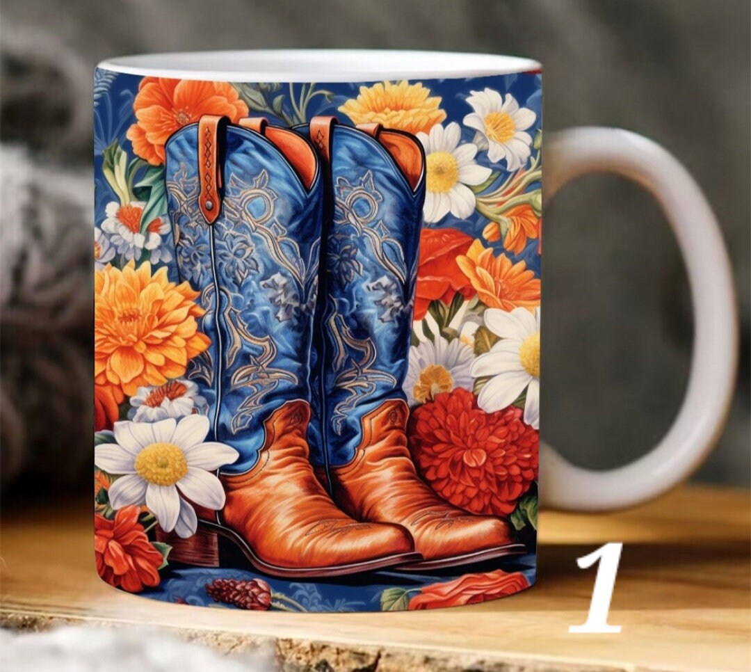 Western Mugs - Etsy