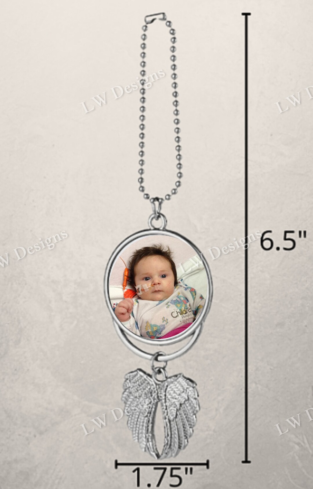 Personalized Loved Ones Angel Wings Chain - Etsy