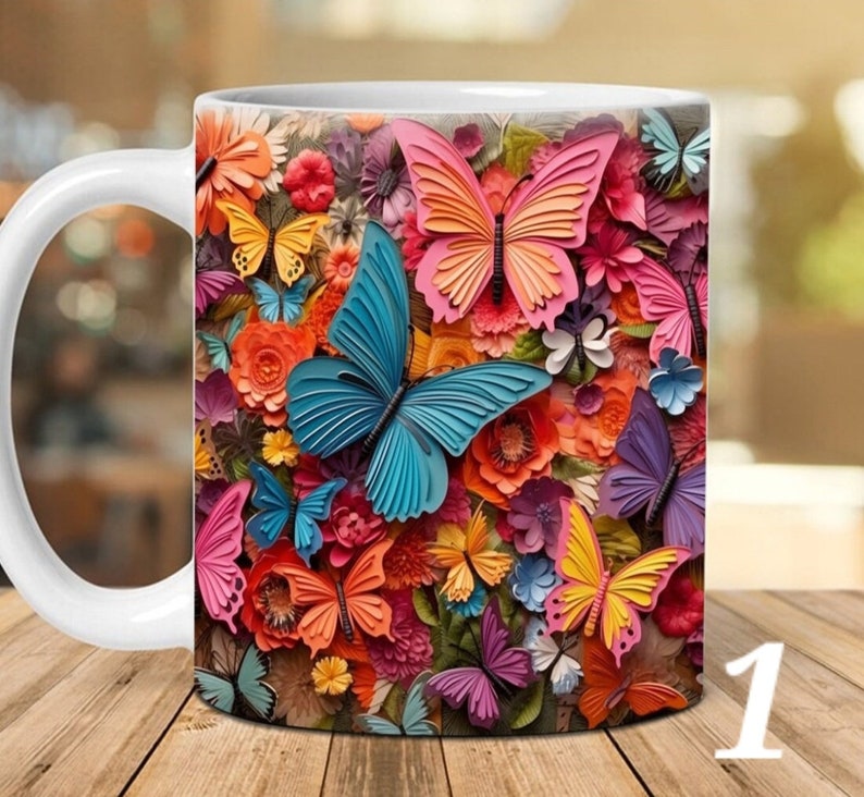 Butterfly Mugs - Etsy