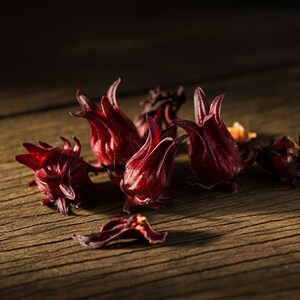 Premium Organic Dried Roselle Hibiscus Flowers - Vibrant Red, Tart and Tangy - Etsy