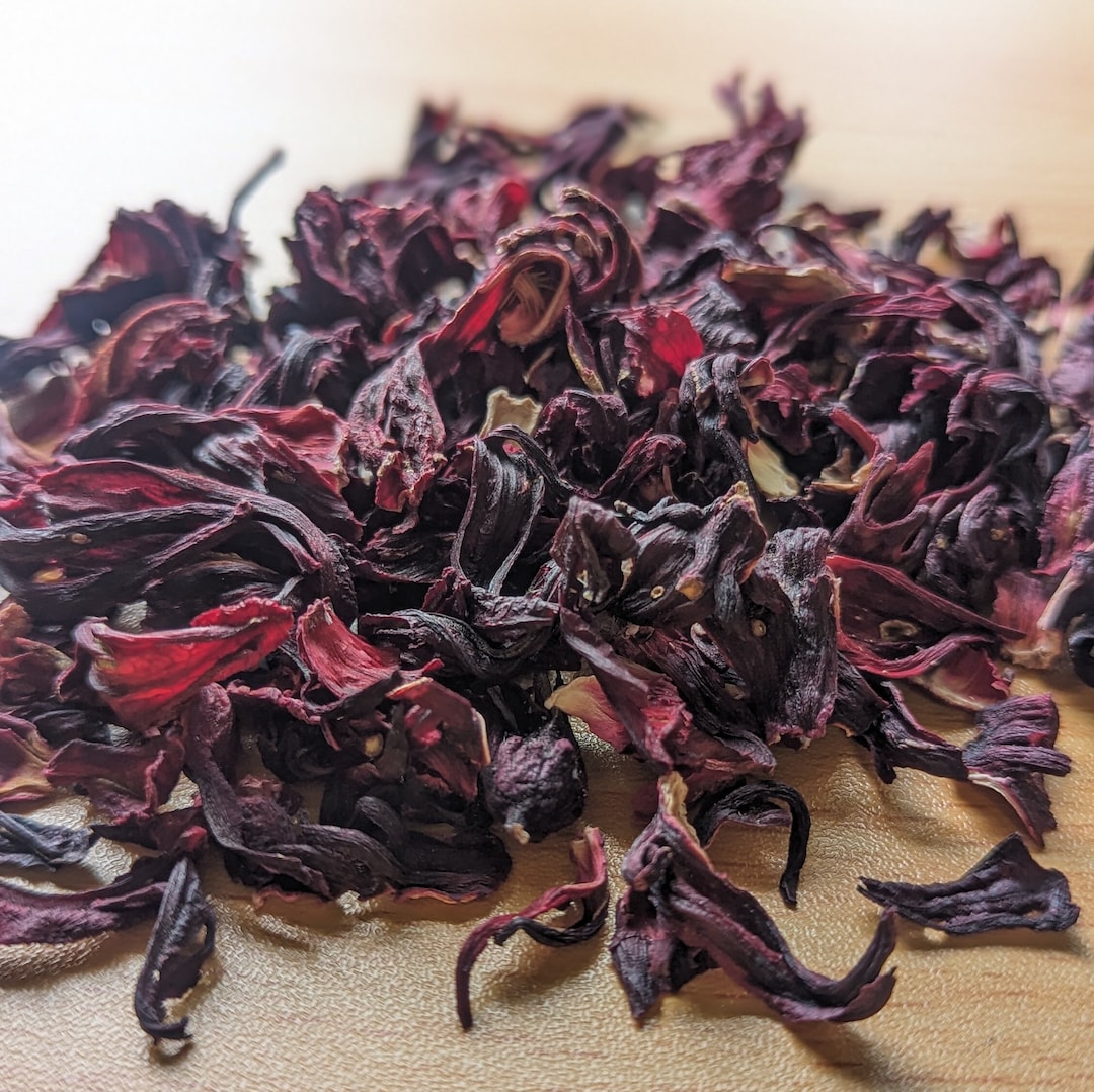 Premium Organic Dried Roselle Hibiscus Flowers Vibrant Red, Tart and Tangy - Etsy