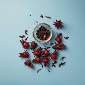 Premium Organic Dried Roselle Hibiscus Flowers - Vibrant Red, Tart and Tangy - Etsy
