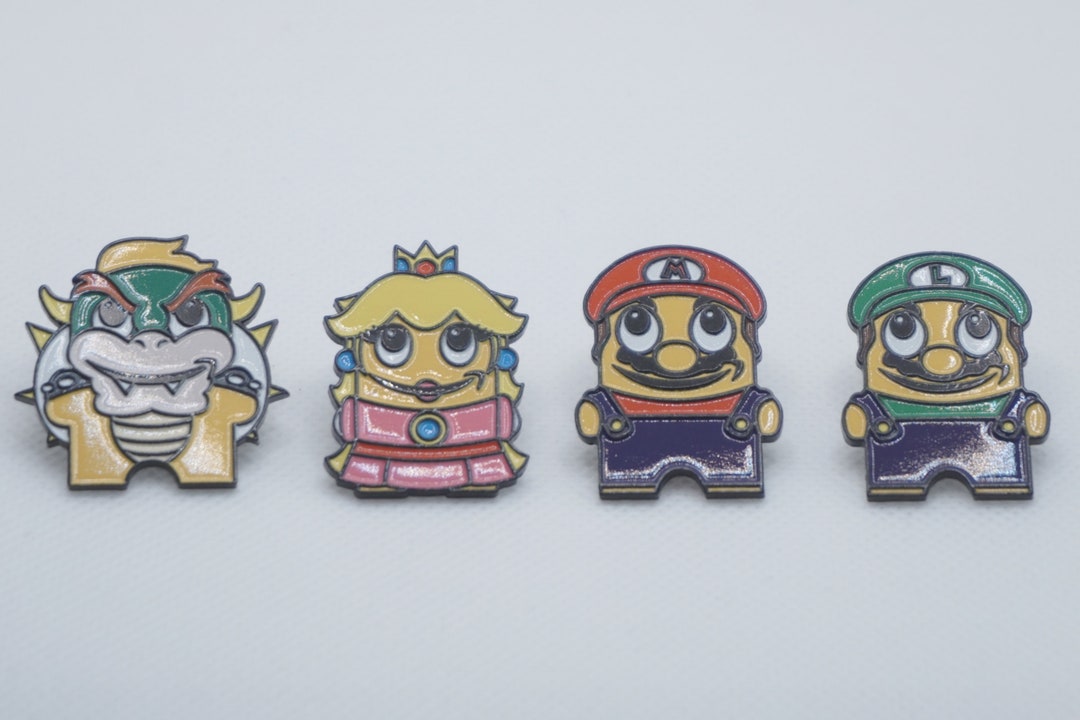Amazon Peccy Employee Pins LOT of 4 Video Game Theme Princess, Plumbers ...