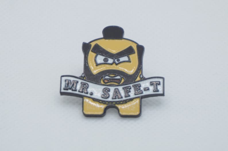 Employee Safety Pin Mr. Safe-t Vest Peccy - Etsy