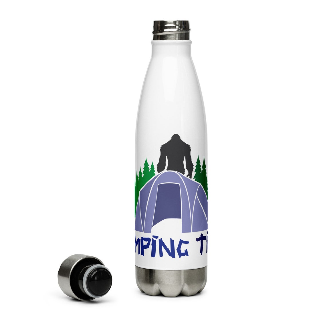Bigfoot Camper Stainless Steel Water Bottle - Camping Mug for Outdoor ...