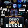John Wick PNG BUNDLE | Printable 60 PNG Pack | John Wick 4 Clipart ...