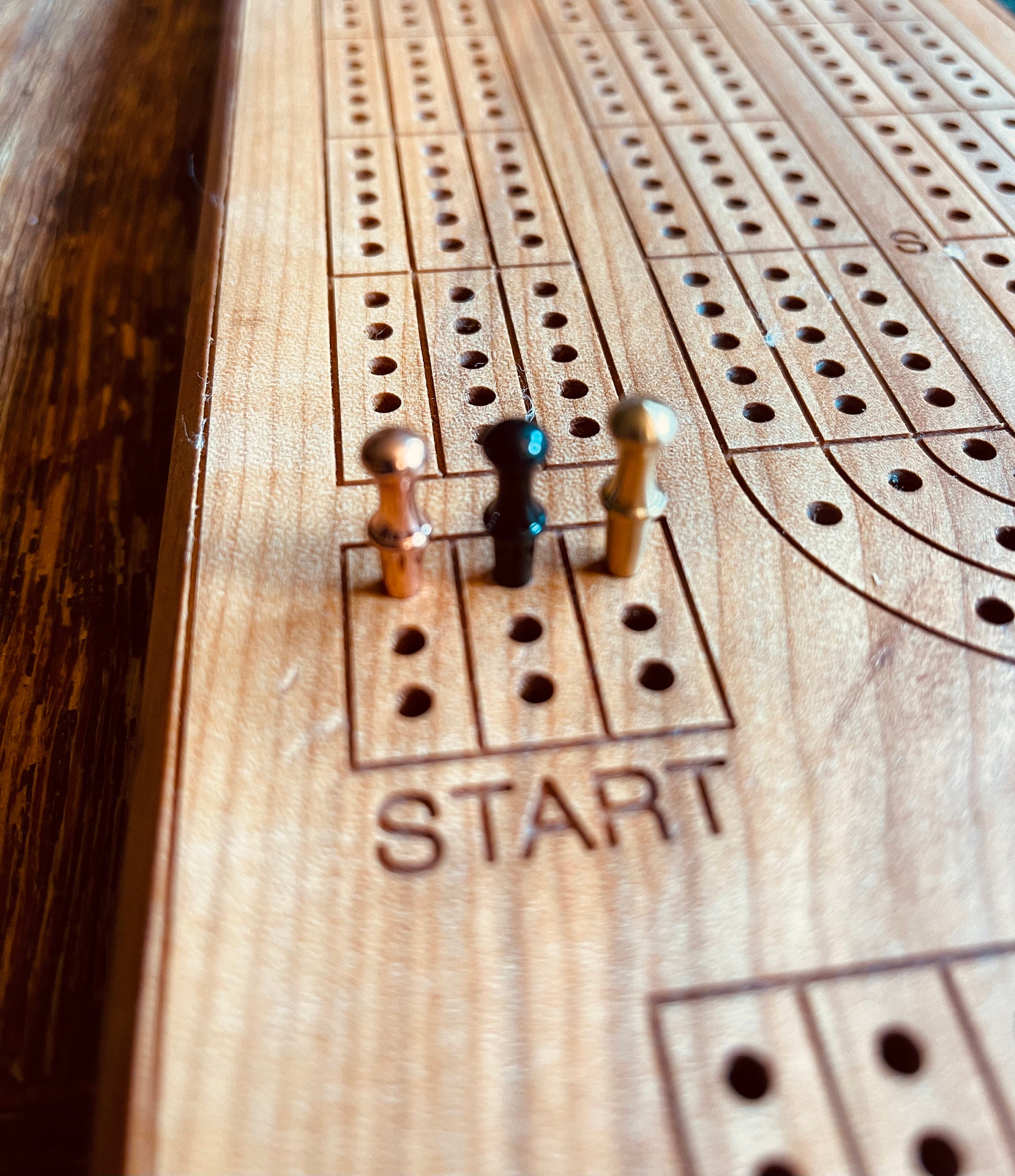 Custom Handmade Hardwood Cribbage Board Personalization Available - Etsy