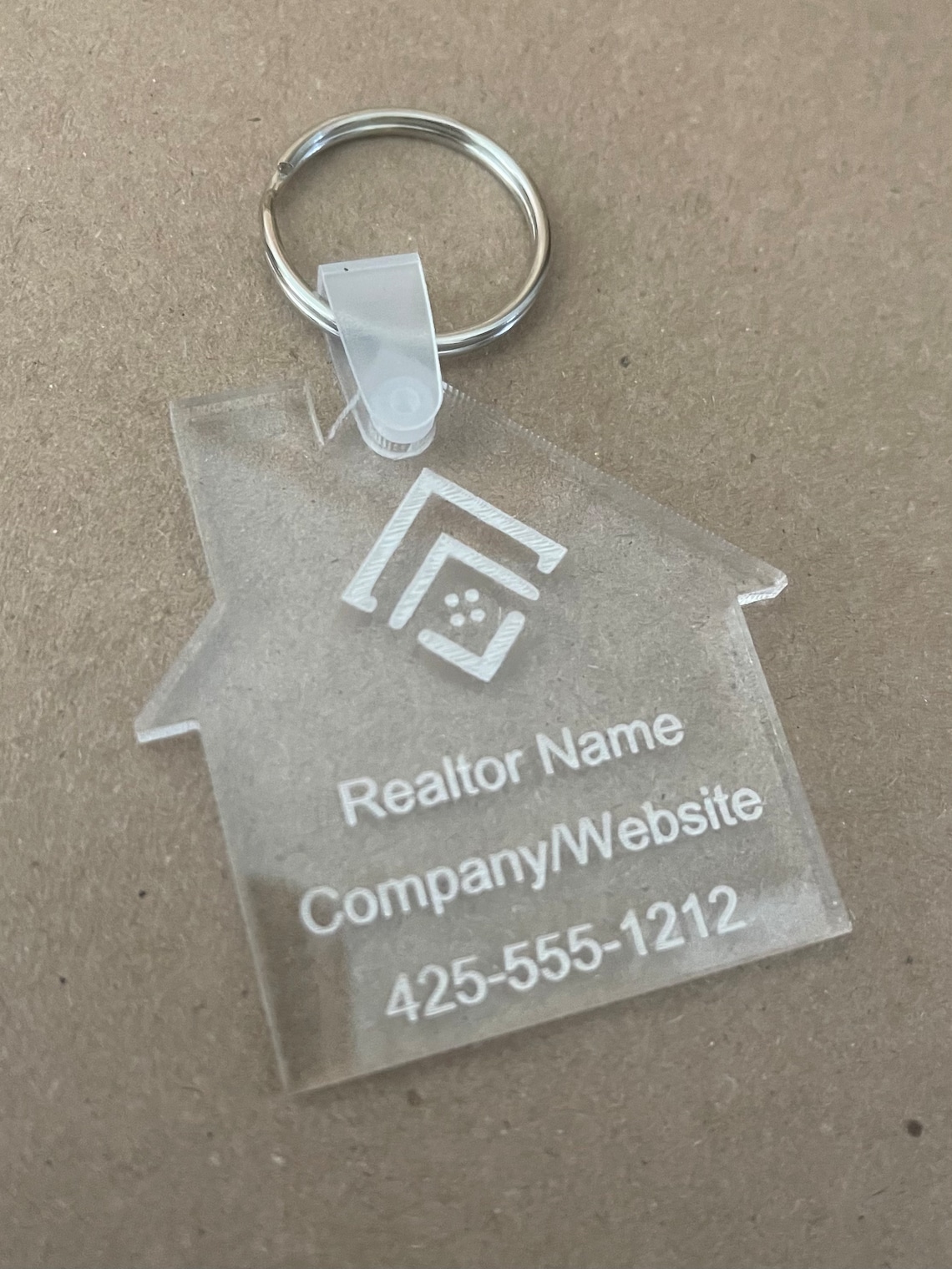 Engraved House Keychain |realtor Closing Gift | Real Estate Agent Gift ...
