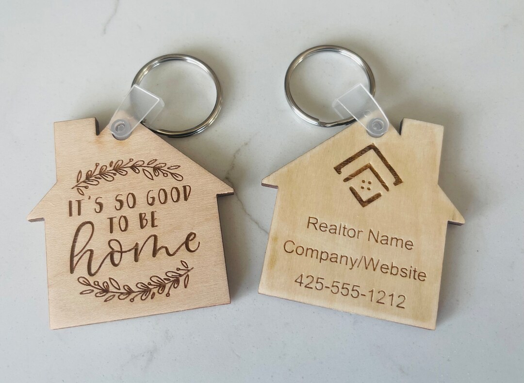 Engraved House Keychain realtor Closing Gift Real Estate Agent Gift ...