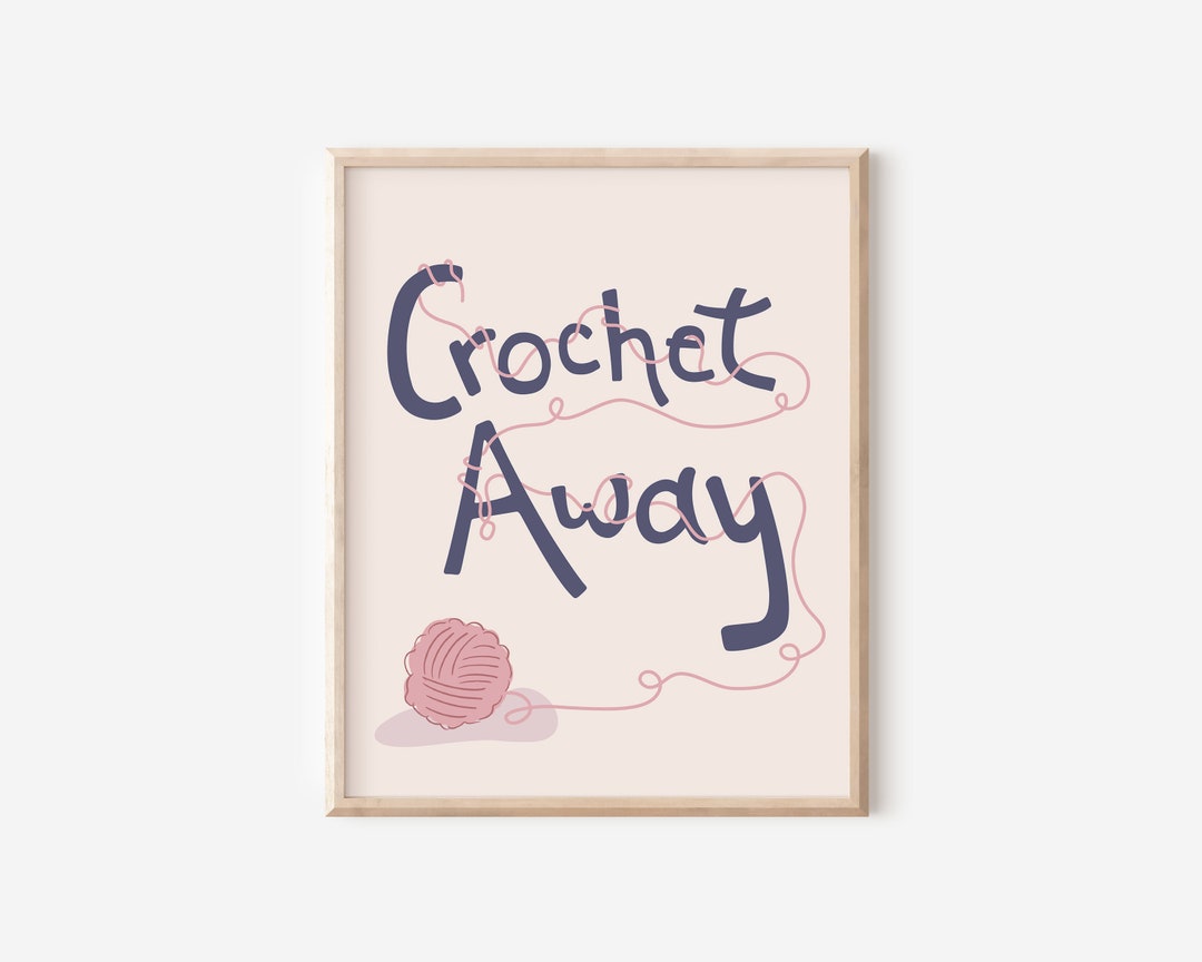 Set of Crochet Posters Crochet Printable Posters Yarn - Etsy