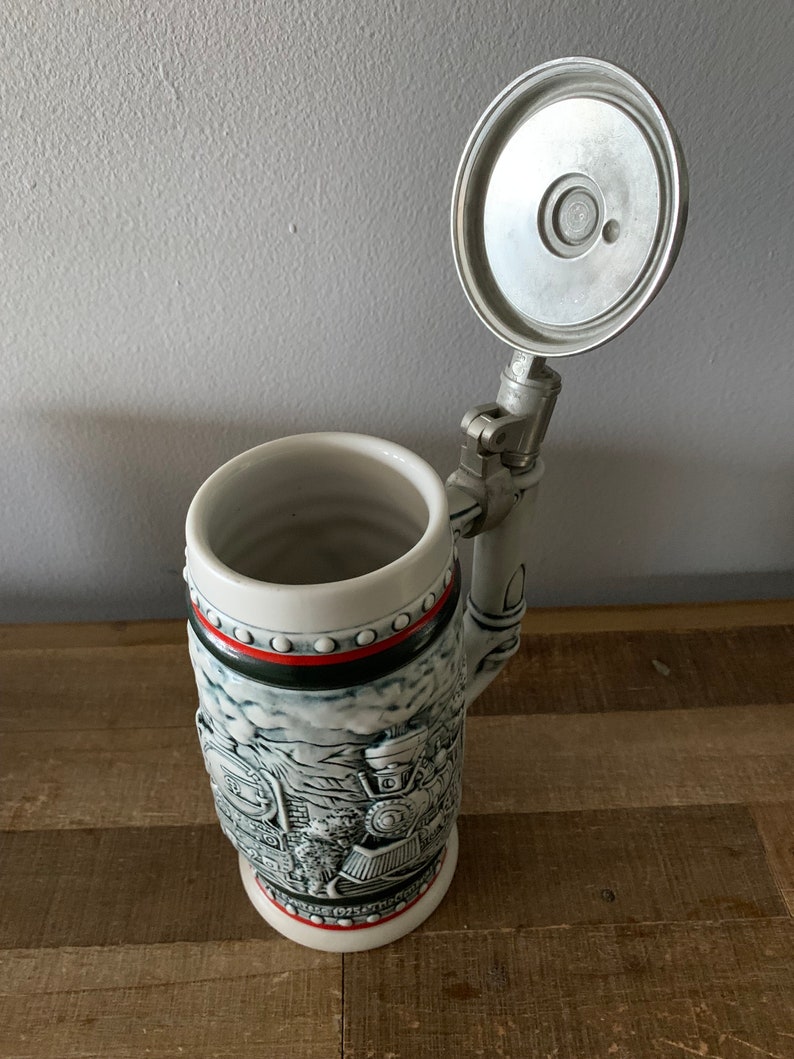 1982 Avon “age of the Iron Horse” Beer Stein, Vintage Avon Train Beer ...