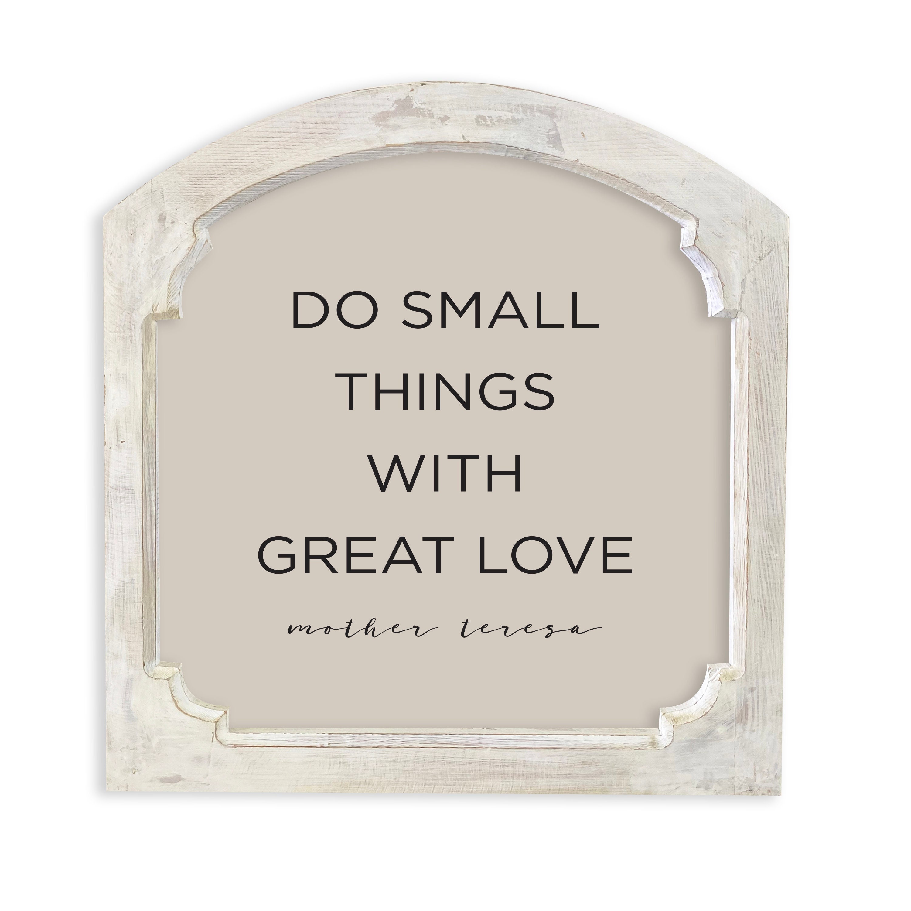 Arched Whitewashed Frame Do Small Things - Etsy