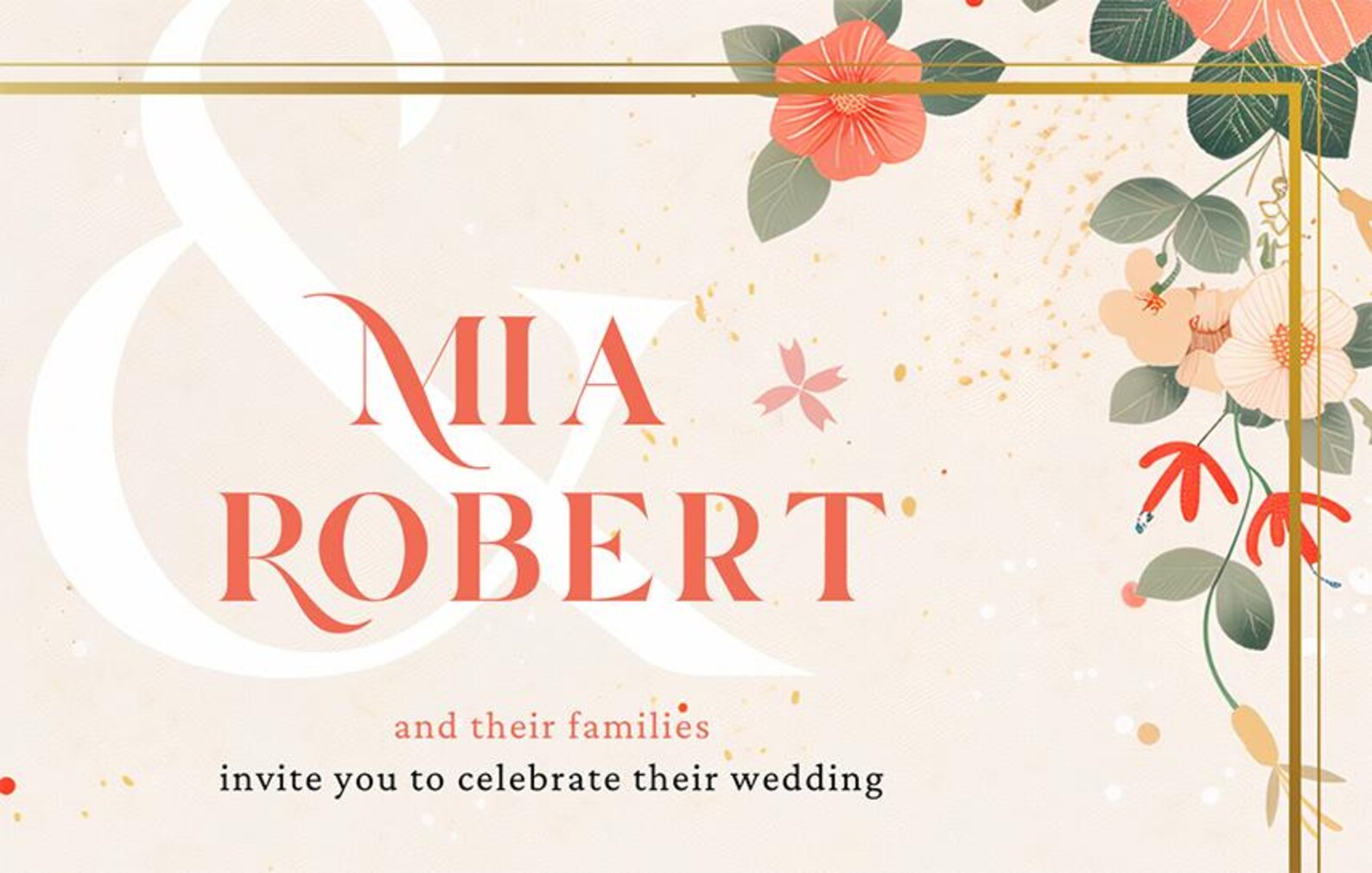 Japanese Wedding Card, Japan Wedding Invitation, Wedding Invitation ...