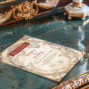 Alternative Wedding Invitation, Fantasy Theme, Wedding Invitation ...