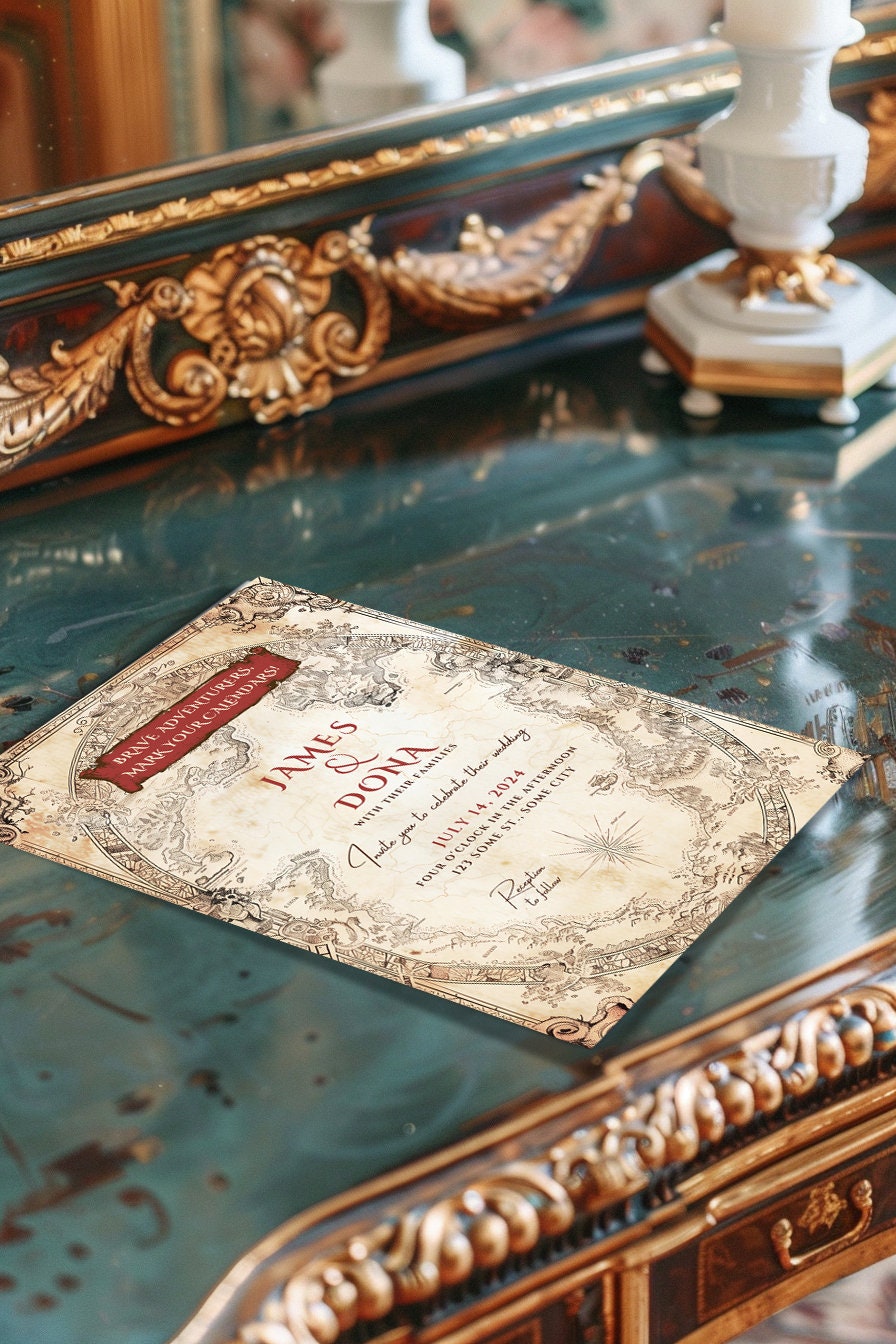 Alternative Wedding Invitation, Fantasy Theme, Wedding Invitation ...