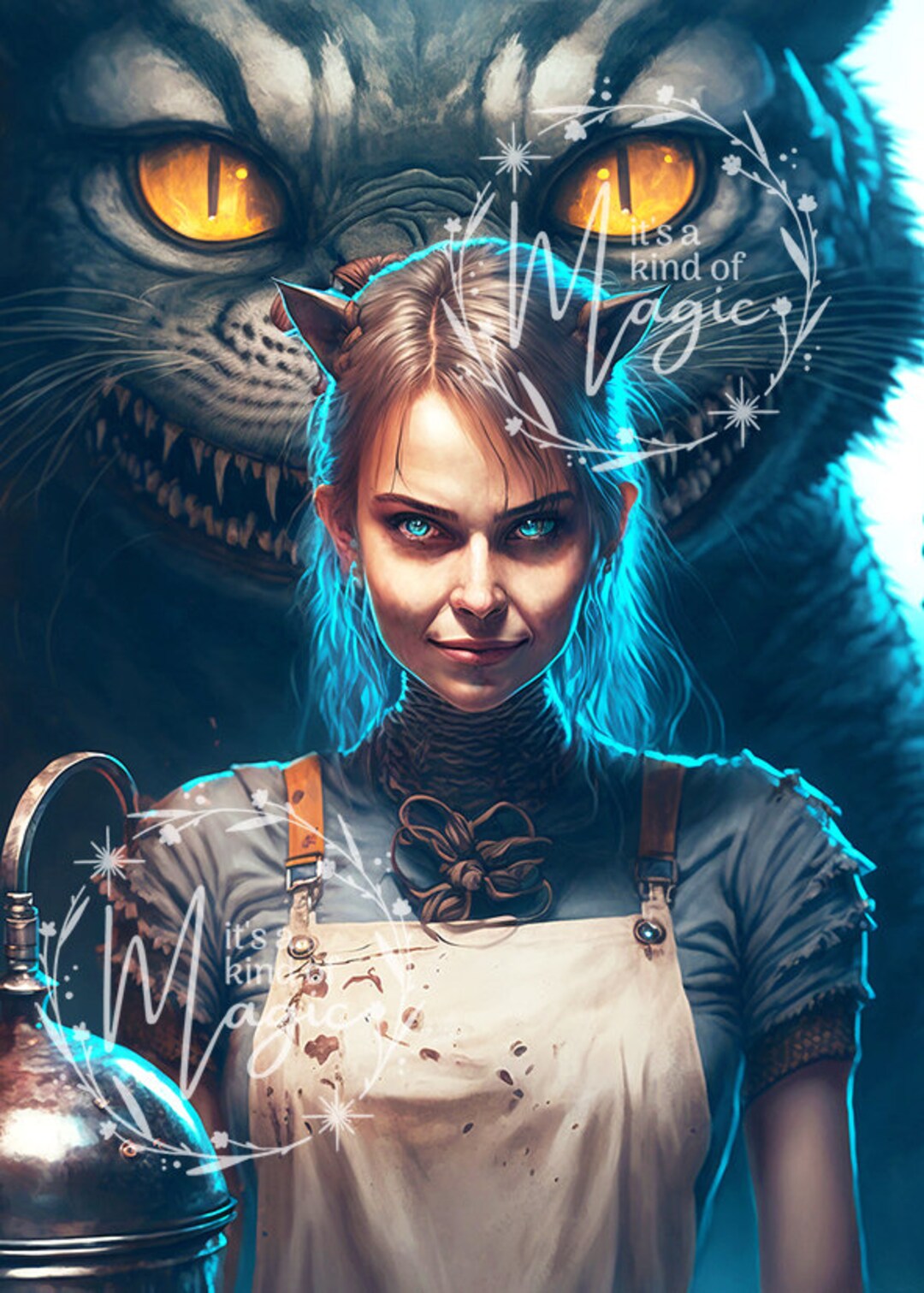 Alice Poster, Printable Geek Gift, Alice Gift, Home Wall Art, Fantasy ...