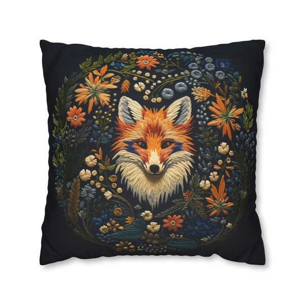 Fox Pillow Cover - Etsy