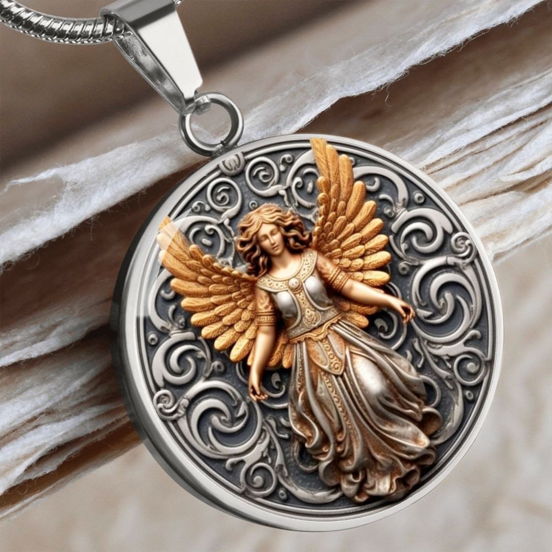 Angel Necklace, Guardian Angel Necklace, Angel Jewelry, Angel Pendant ...