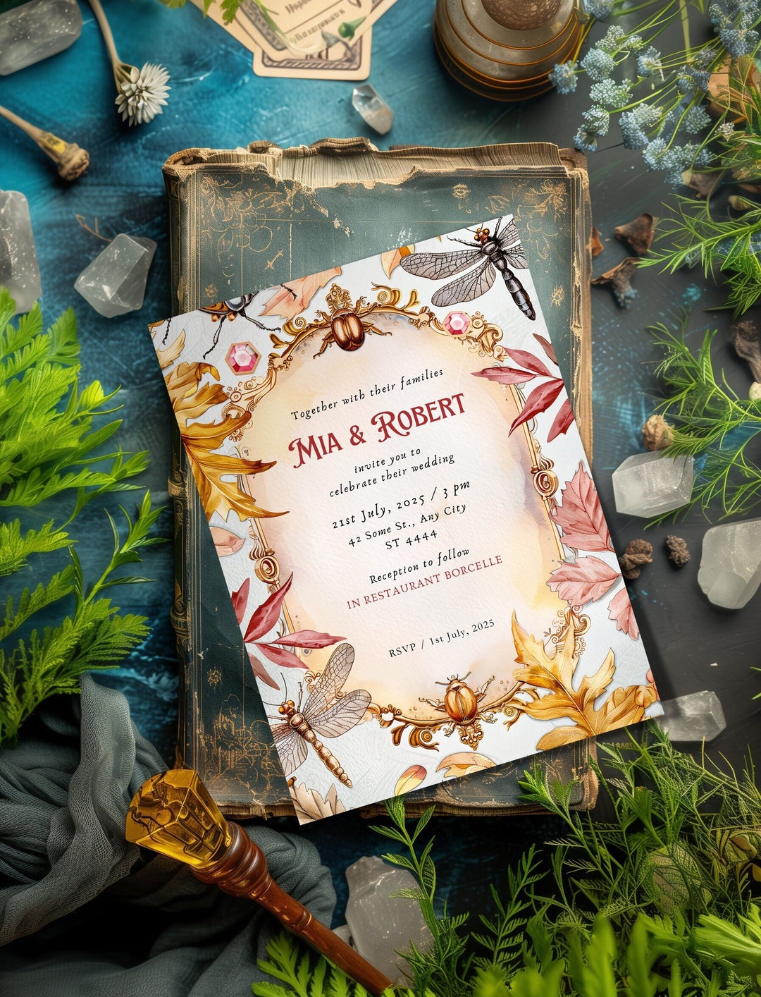 Wedding Invitation Template, Magical Wedding, Fairytale Wedding ...