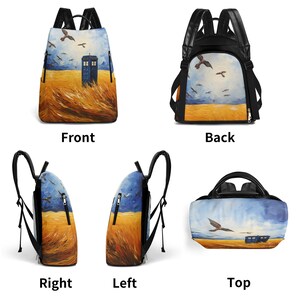 Doctor Who Gift, Tardis Bag, Vegan Leather Backpack, Fantasy Sci-fi Bag ...
