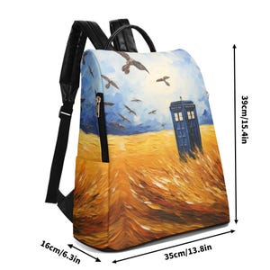 Doctor Who Gift, Tardis Bag, Vegan Leather Backpack, Fantasy Sci-fi Bag ...