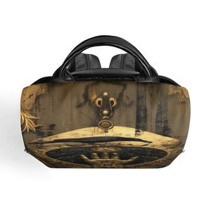 Gothic Backpack, Black Magic Bag, Wiccan Gift, Vegan Leather Backpack ...