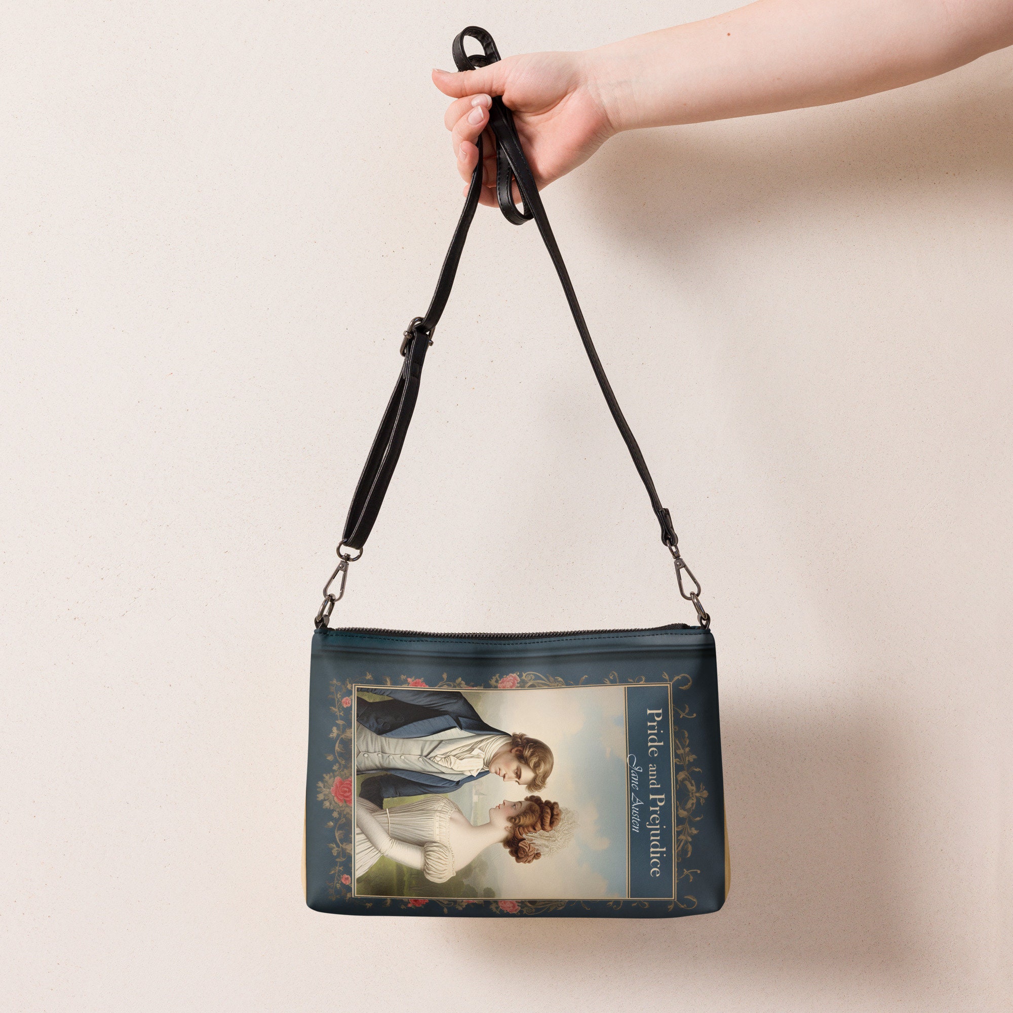 Crossbody Bag, Pride and Prejudice, Book Lover Gift, Small Bag, Jane ...