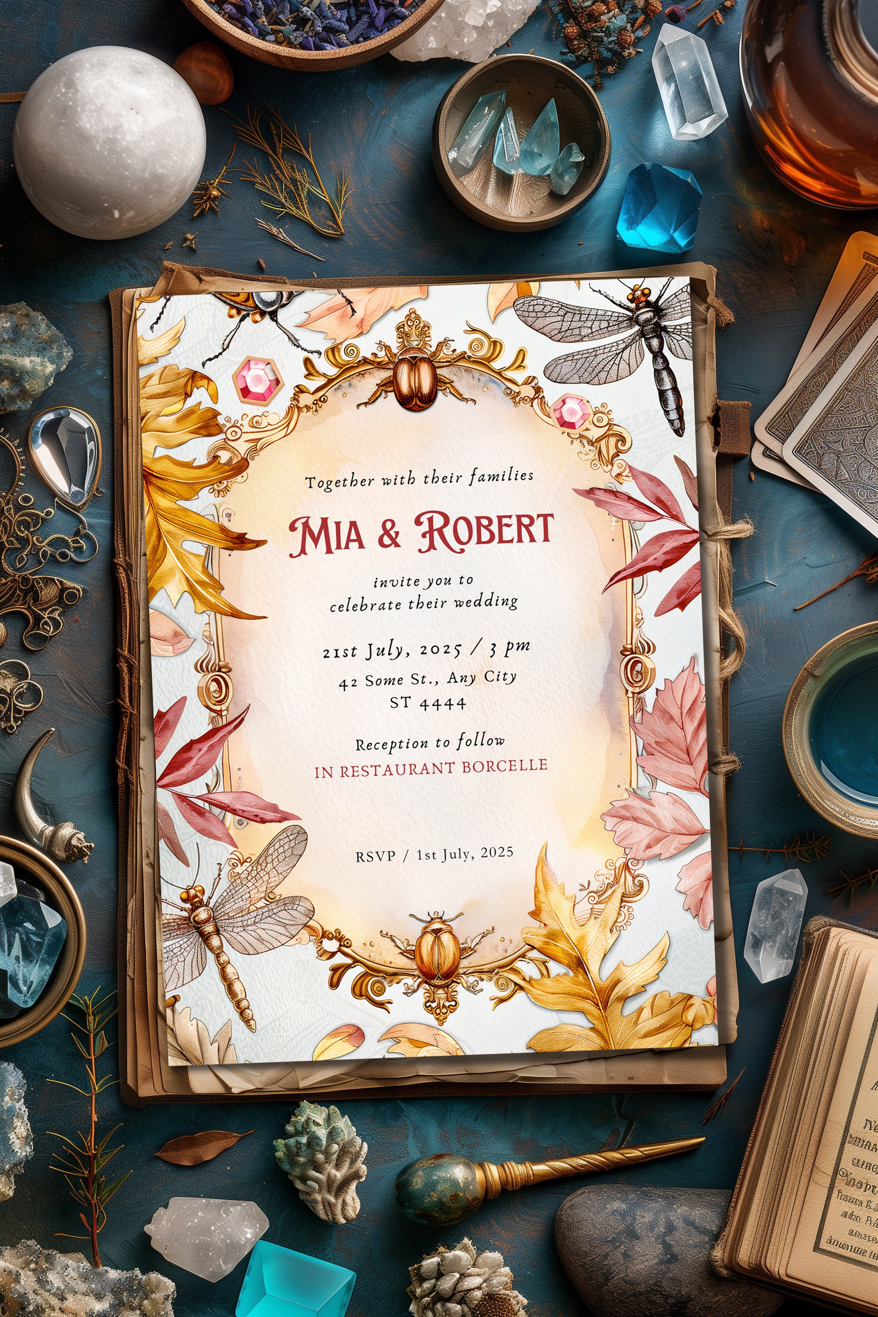 Wedding Invitation Template, Magical Wedding, Fairytale Wedding ...