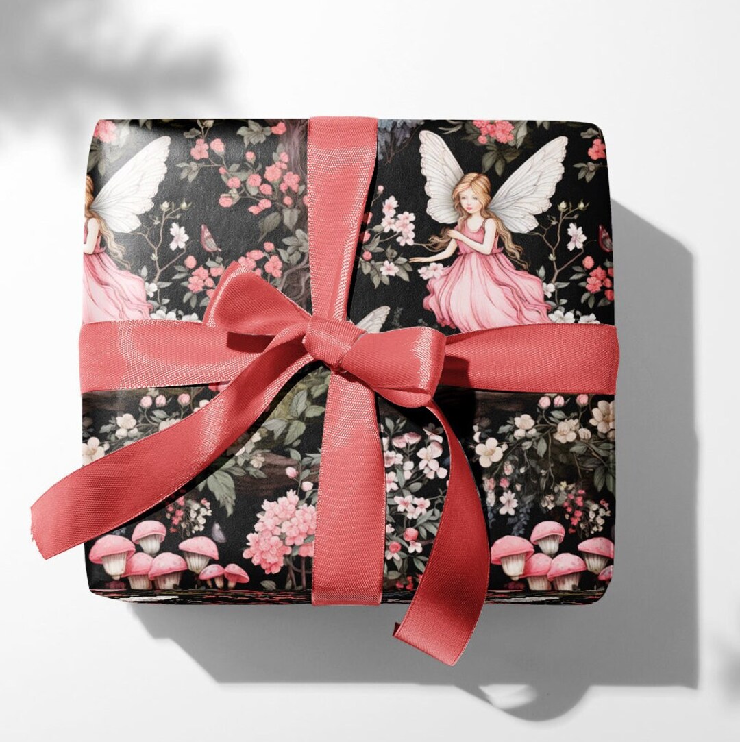 Magical Wrap Paper, Fairies Wrap Paper, Gift Wrapping Paper, Forest ...